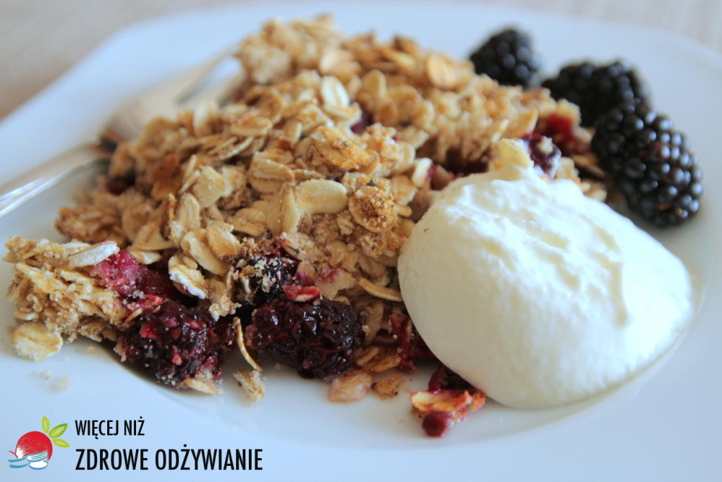 Kruszonka (crumble) z czarnej jeżyny - Zdrowe Odżywianie